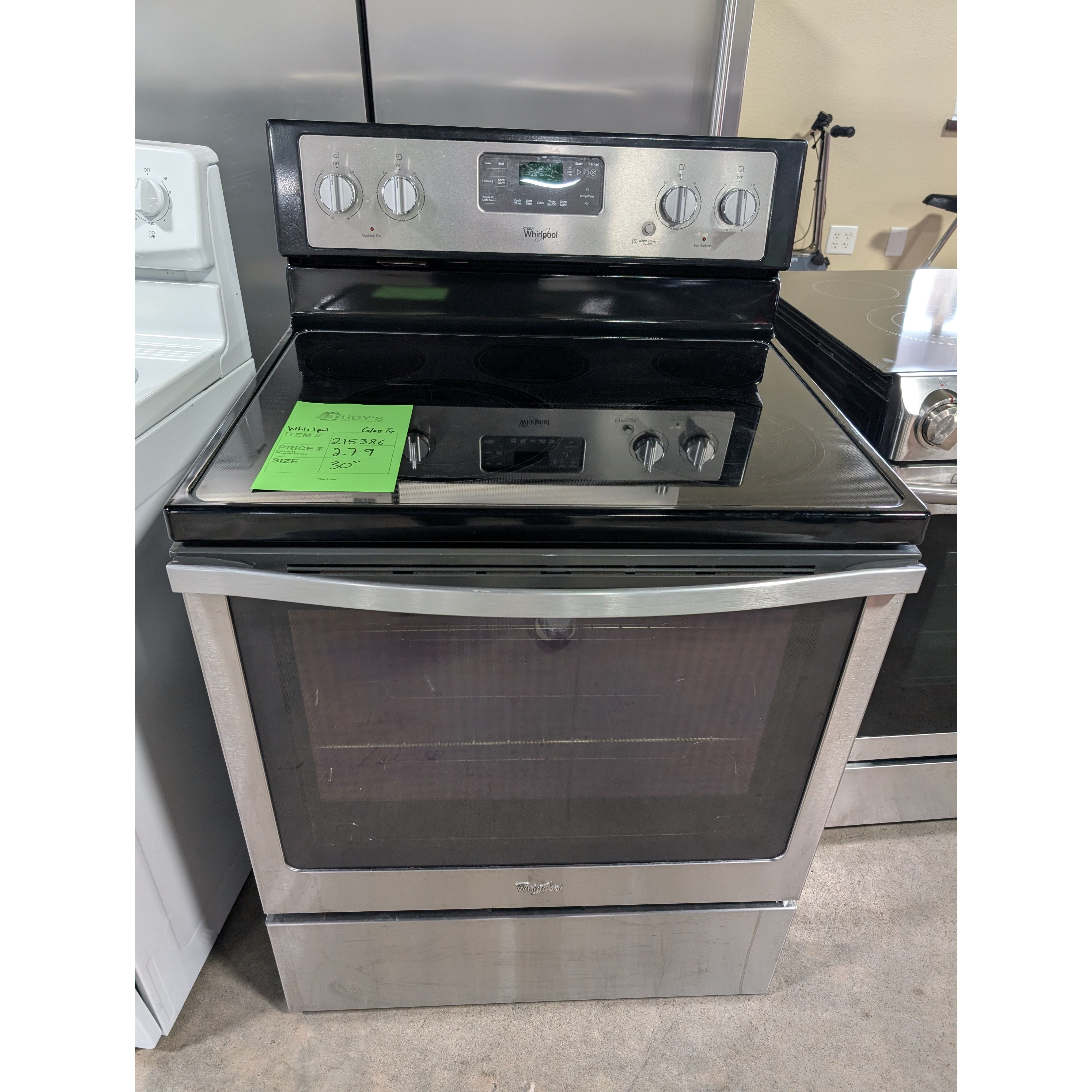 215386-Stainless-Whirlpool-Glass Top-Freestanding Range – Judy's ...