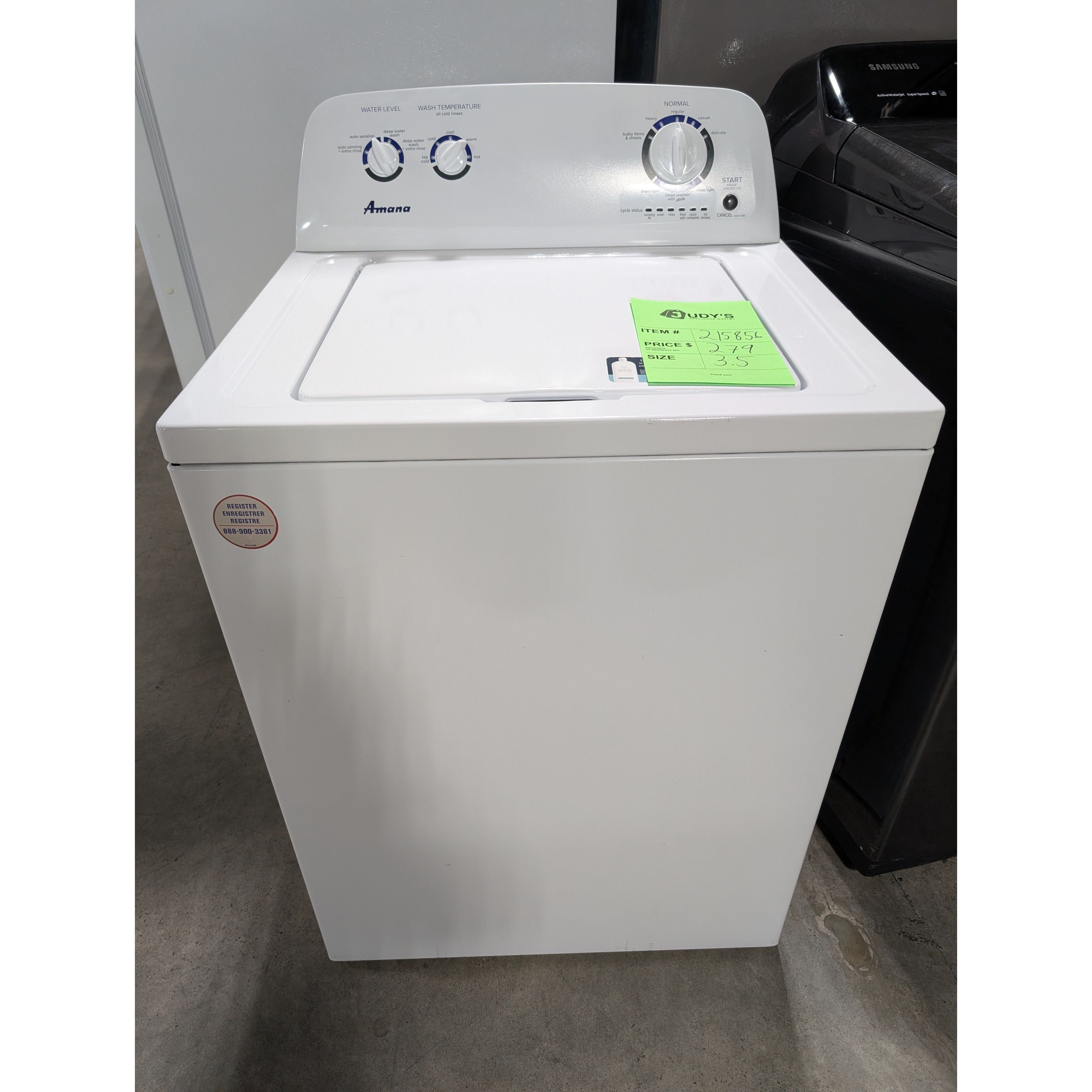 215856-White-Amana-TOP LOAD-Washer – Judy's Appliance Outlet