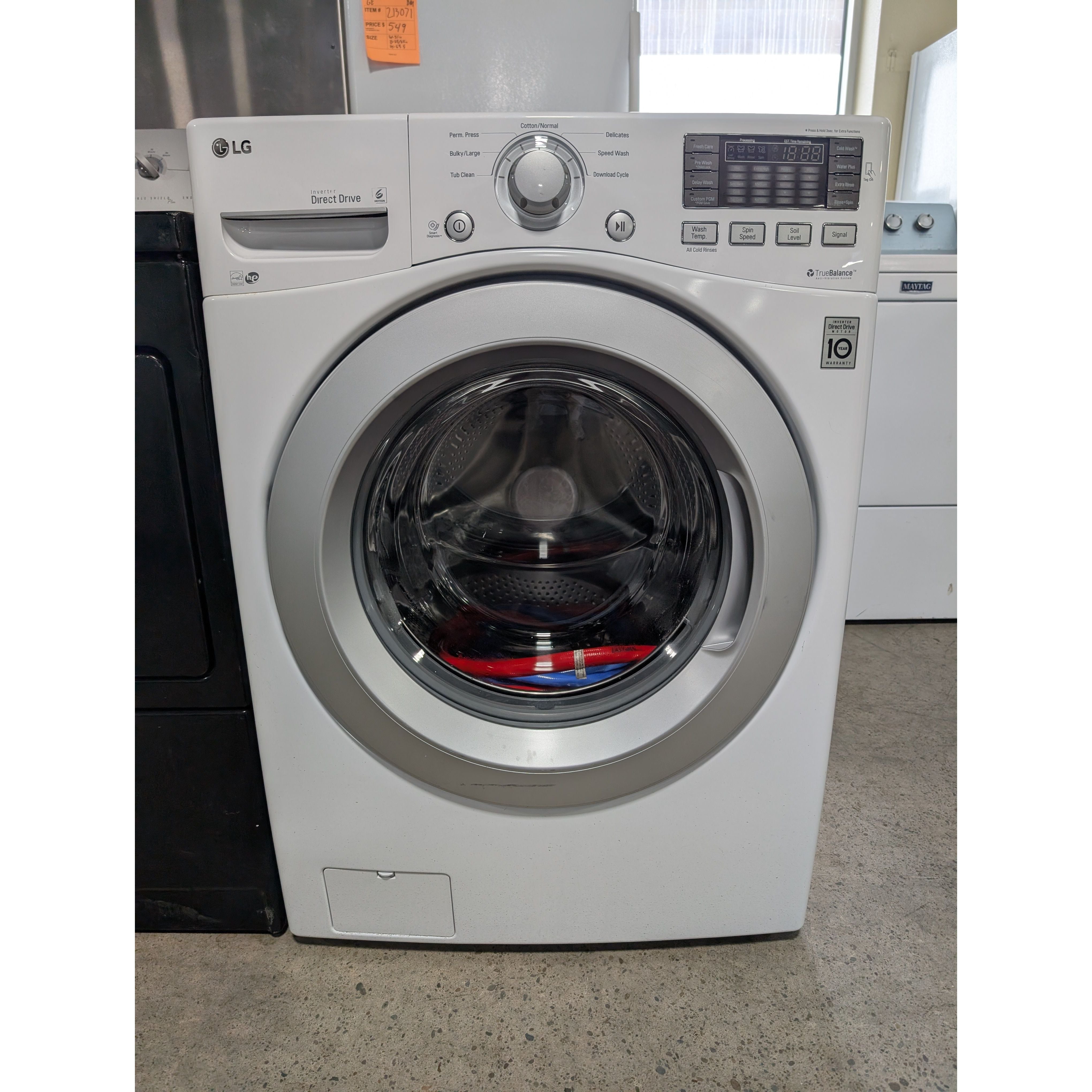 215974-White-LG-FRONT LOAD-Washer – Judy's Appliance Outlet